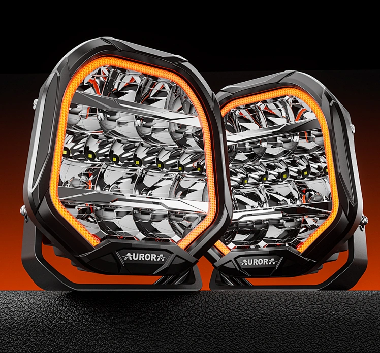 LED DRIVING LIGHTS 9 inch Dual Colour IP Rated pair – SLX 4x4