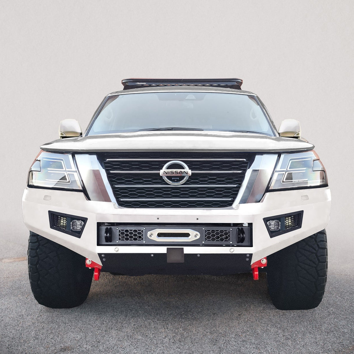 Extreme Series Bullbar X-1 Nissan Y62 Patrol S5 Black POWDERCOAT -GEN ...