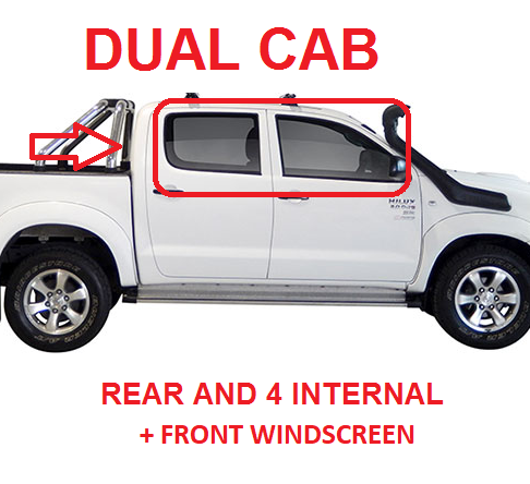 SOLAR SCREEN - FULL SET FOR DUAL CAB VEHICLE SPECIFIC – SLX 4x4